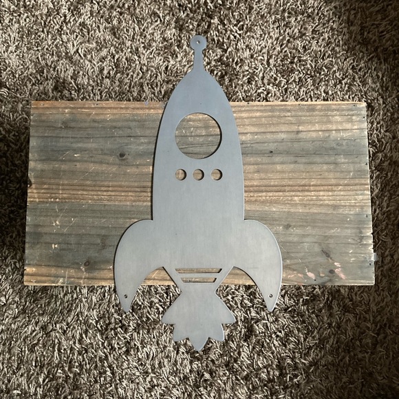 Primitives by Kathy | Accents | Metal Rocket Wall Decor Primitives By ...